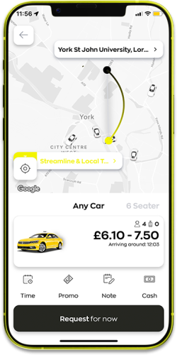App Downloads - Streamline Taxis York - Private Hire - Free Quotes